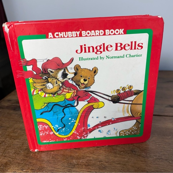 Other | 1986 Jingle Bells Vintage Small Childrens Book Christmas Chubby ...